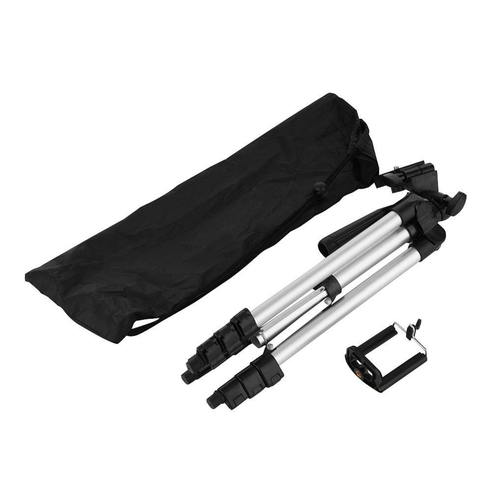 XIANYUNDIAN 4 Sections DSLR Camera Tripod Stand Mini Protable Tripod with Phone Mount Holder for LED Light Action Camera Mobile Phone Tripod Camera Tripods