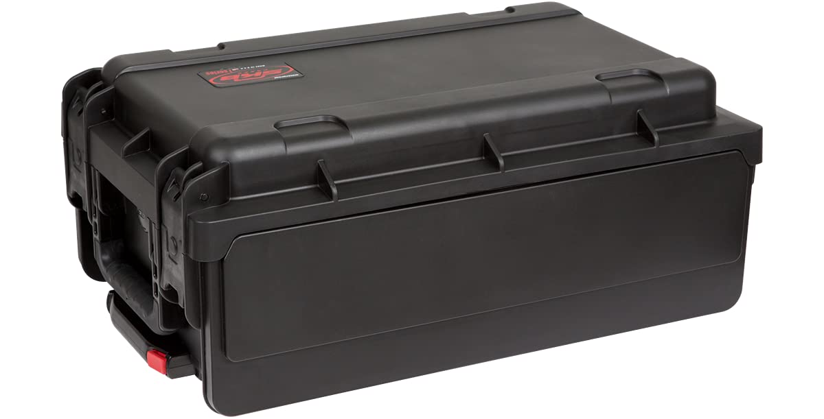 SKB Injection Molded Waterproof 2U Studio Flyer Rack Case with Wheels and Pull Handle