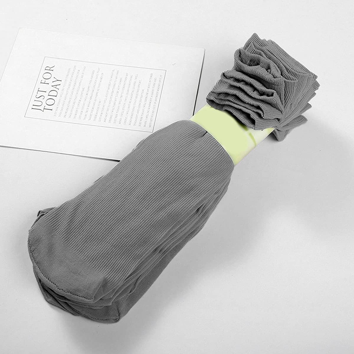 Tabpole mens 10 Pairs Try on Sanitary Disposable Thin Sox Low Cut Sports Tab Men's Socks, Light Grey, Medium