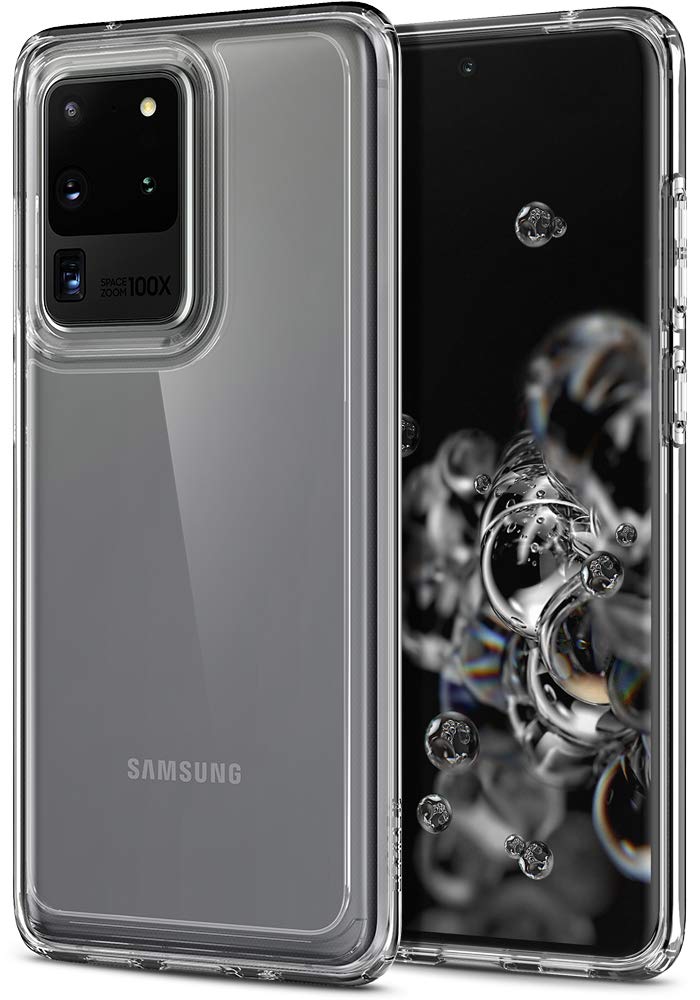 Spigen Ultra Hybrid Designed for Samsung Galaxy S20 Ultra Case/Galaxy S20 Ultra 5G Case (2020) - Crystal Clear