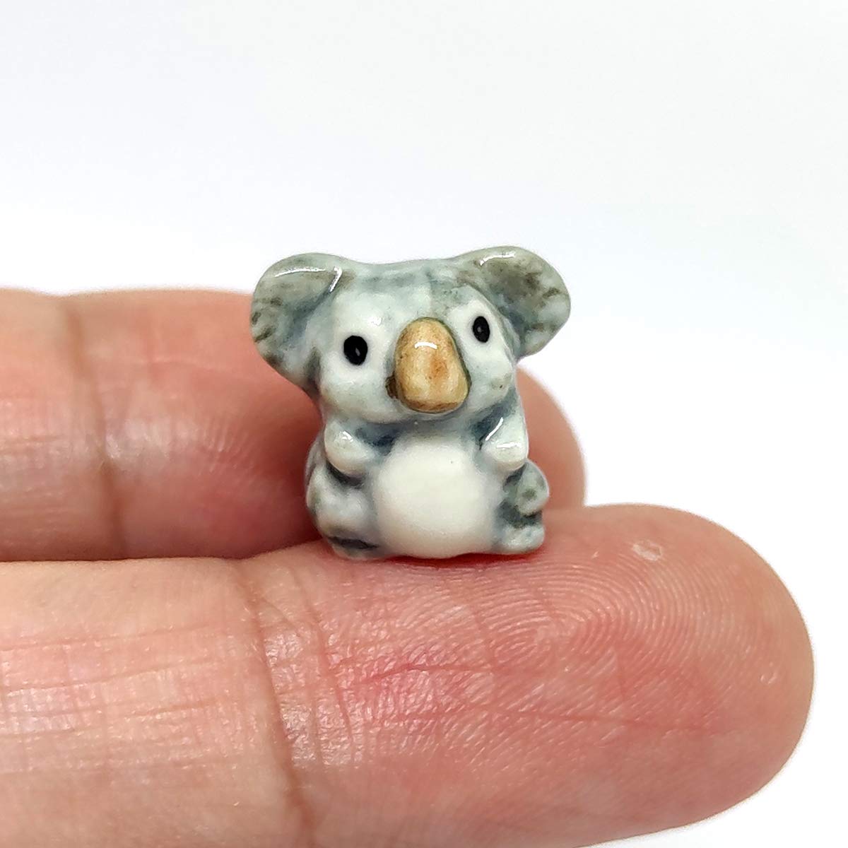 SSJSHOP Koala Bear Micro Tiny Dollhouse Figurines Hand Painted Ceramic Animals Collectible Gift Home Garden Decor (Koala Bear)