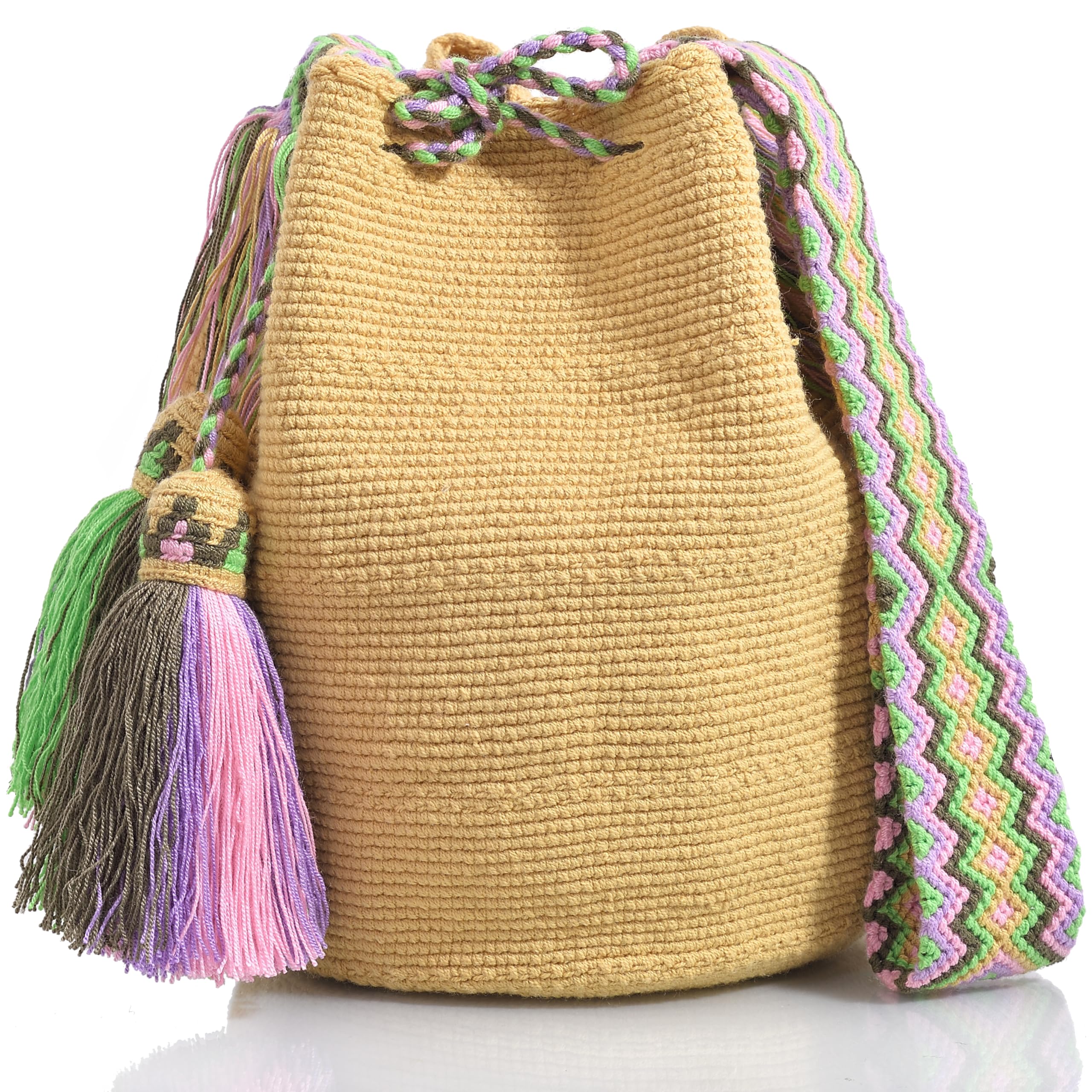 WYOU Utopia classics Hobo in Wayuu Crochet, Large