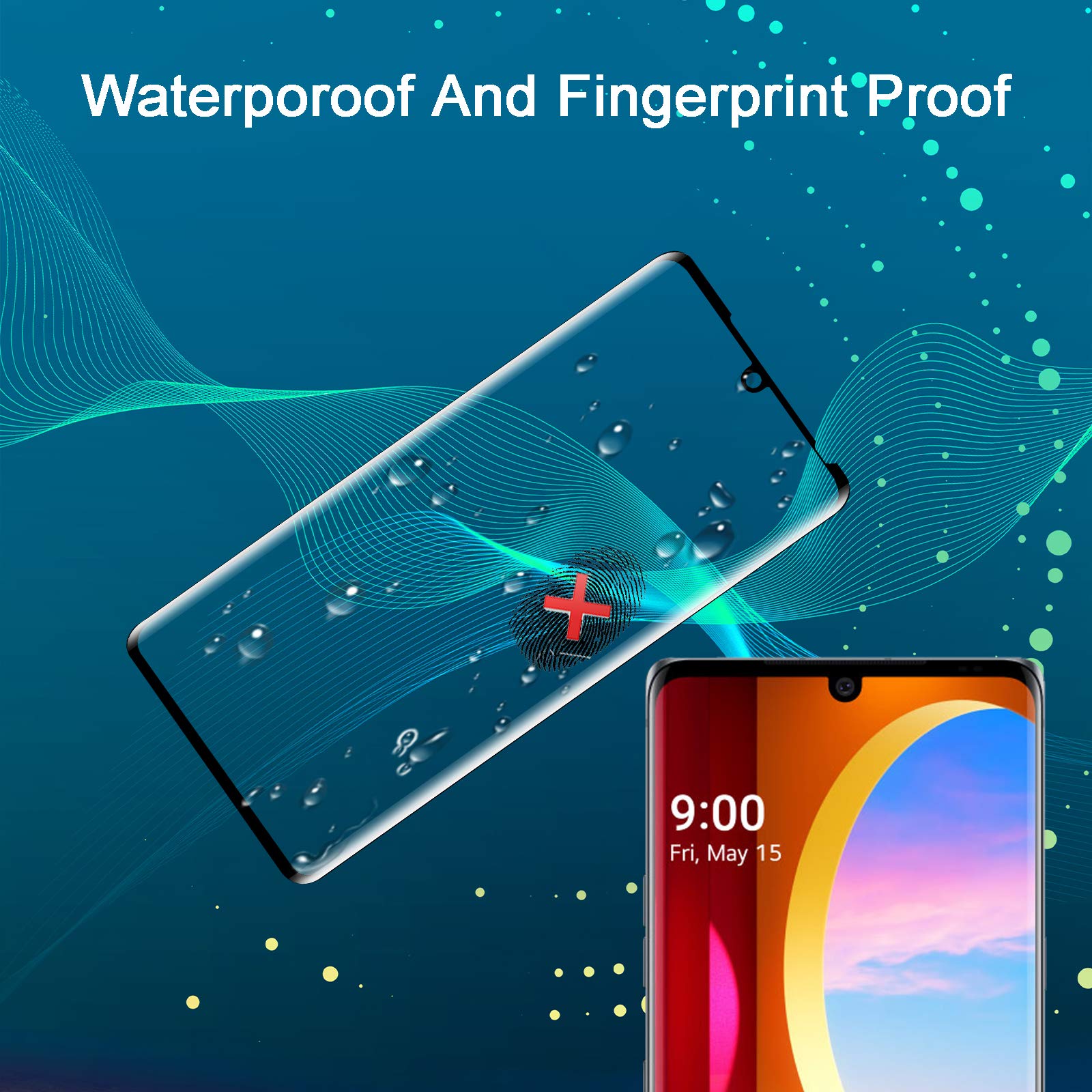 SURBUID (2 Pack Galaxy Note 9 Screen Protector Tempered Glass 3D Curved Edge High Definition Screen Protector Anti Scratch 9H Hardness Bubble-Free Case Friendly Compatible with Samsung Galaxy Note 9