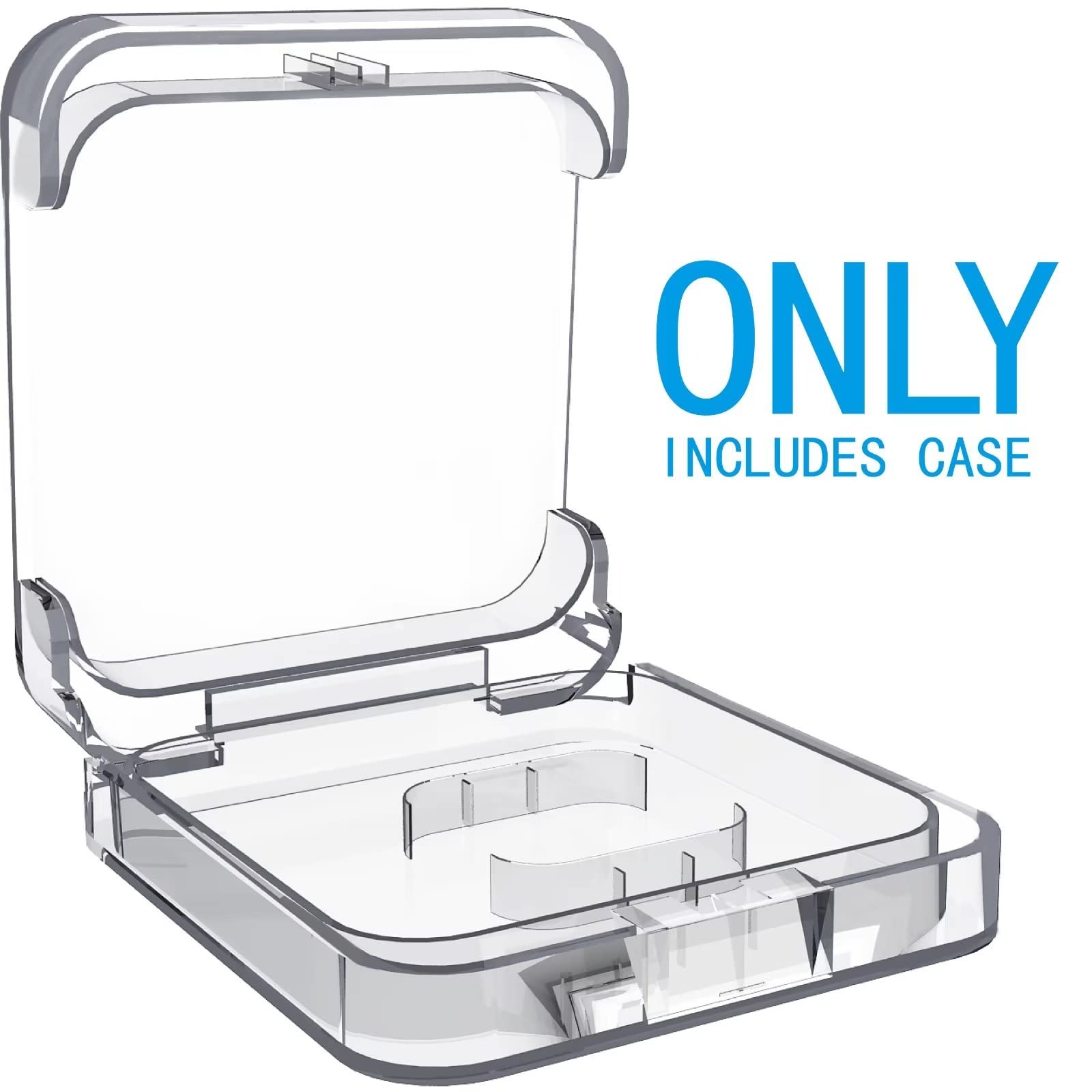 Surdarx Anti-Lost Transparent Cover Case for Square A-SKU-0485 Contactless Chip Card Reader with 3.5mm Headset Jack or Lightn Connector, EMV Chip Cards/Pay, Shockproof Protective Case