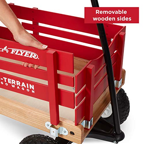 Radio Flyer All-Terrain Cargo Wagon for Kids, Garden and Cargo, Red Wagon for Ages 1.5+