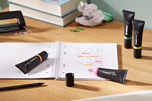 STABILO Highlighter Shine - Wallet of 4 - Assorted Colours