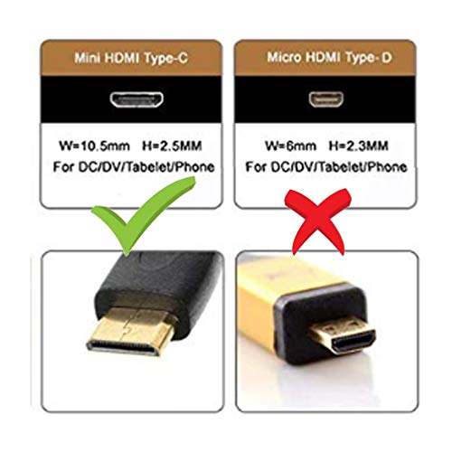 Seadream 6" 15CM High Speed 90 Degree Mini HDMI Right-Toward Male to HDMI Female Cable Adapter Connector (1PACK Right-Toward)