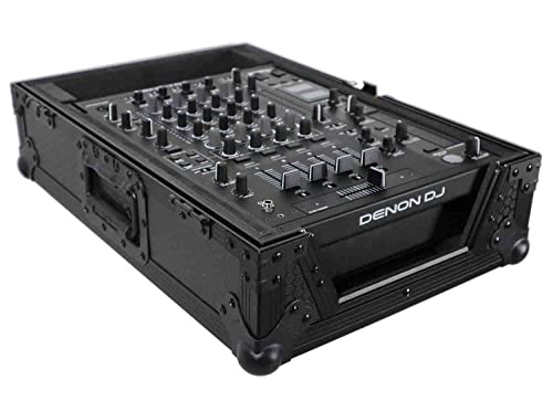 ProX XS-CDBL Flight Case for Pioneer CDJ-3000 DJS-1000 Denon SC6000 PRIME Large Format CD-Media Player Black on Black