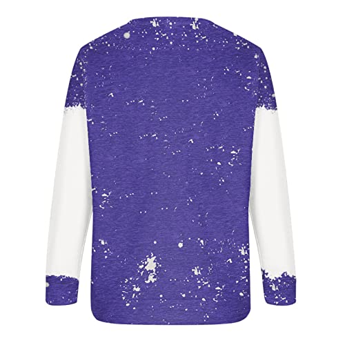 Womens Long Sleeve Christmas 3D Print Pullover Fashion Round Neck Tops Autumn and Winter Cute Sweatshirt