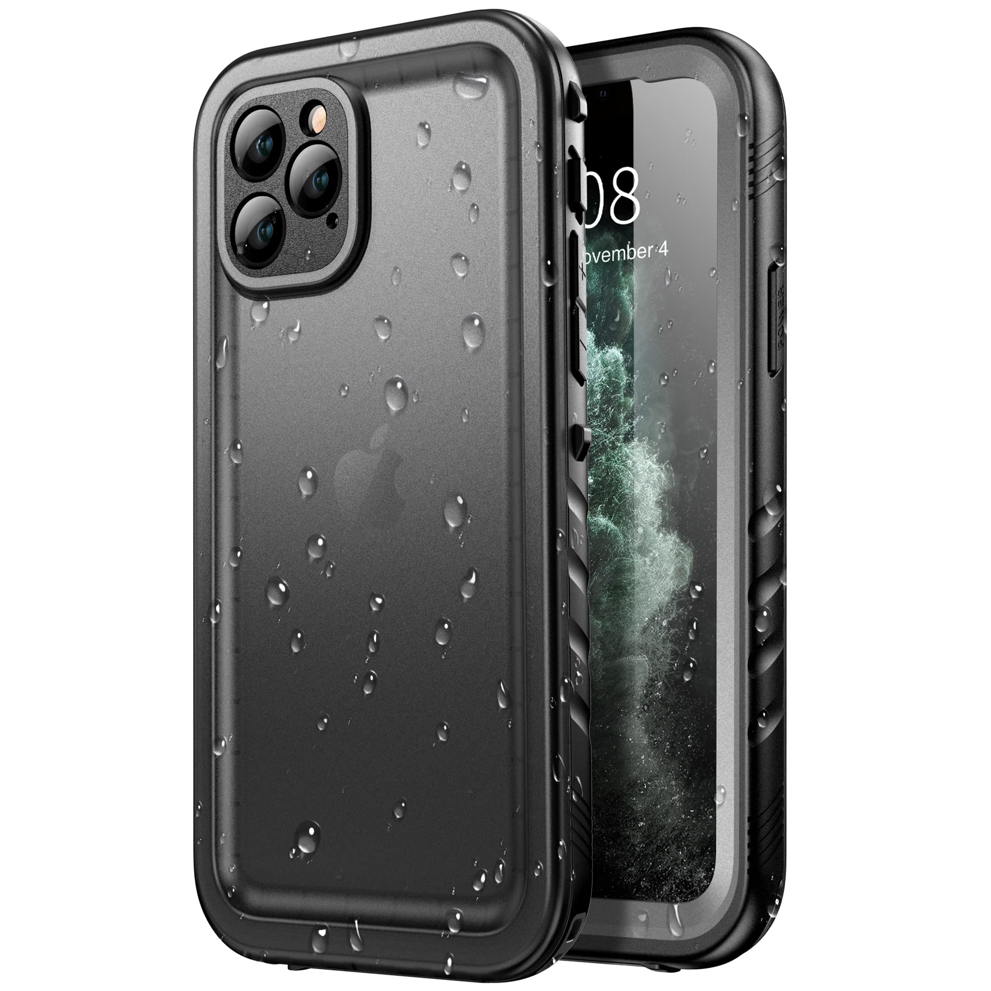 SPORTLINK Waterproof Case for iPhone 11 Pro, Full Body Heavy Duty Protection Full Sealed Cover Shockproof Dustproof Built-in Clear Screen Protector Rugged Case for iPhone 11 Pro 5.8 Inch (Pink)