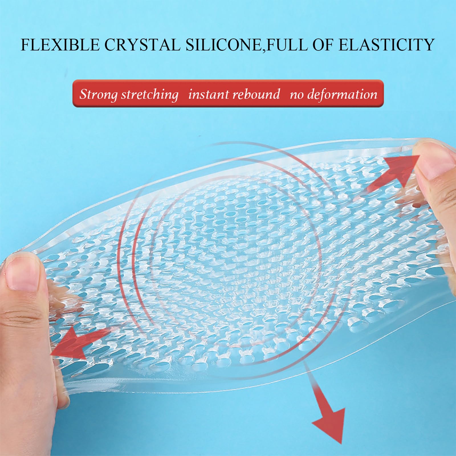 Silicone Bra Inserts, Semi-Adhesive Breast Lift Enhancers Pads Push Up Cup V-Shaped, Reusable, Breathable
