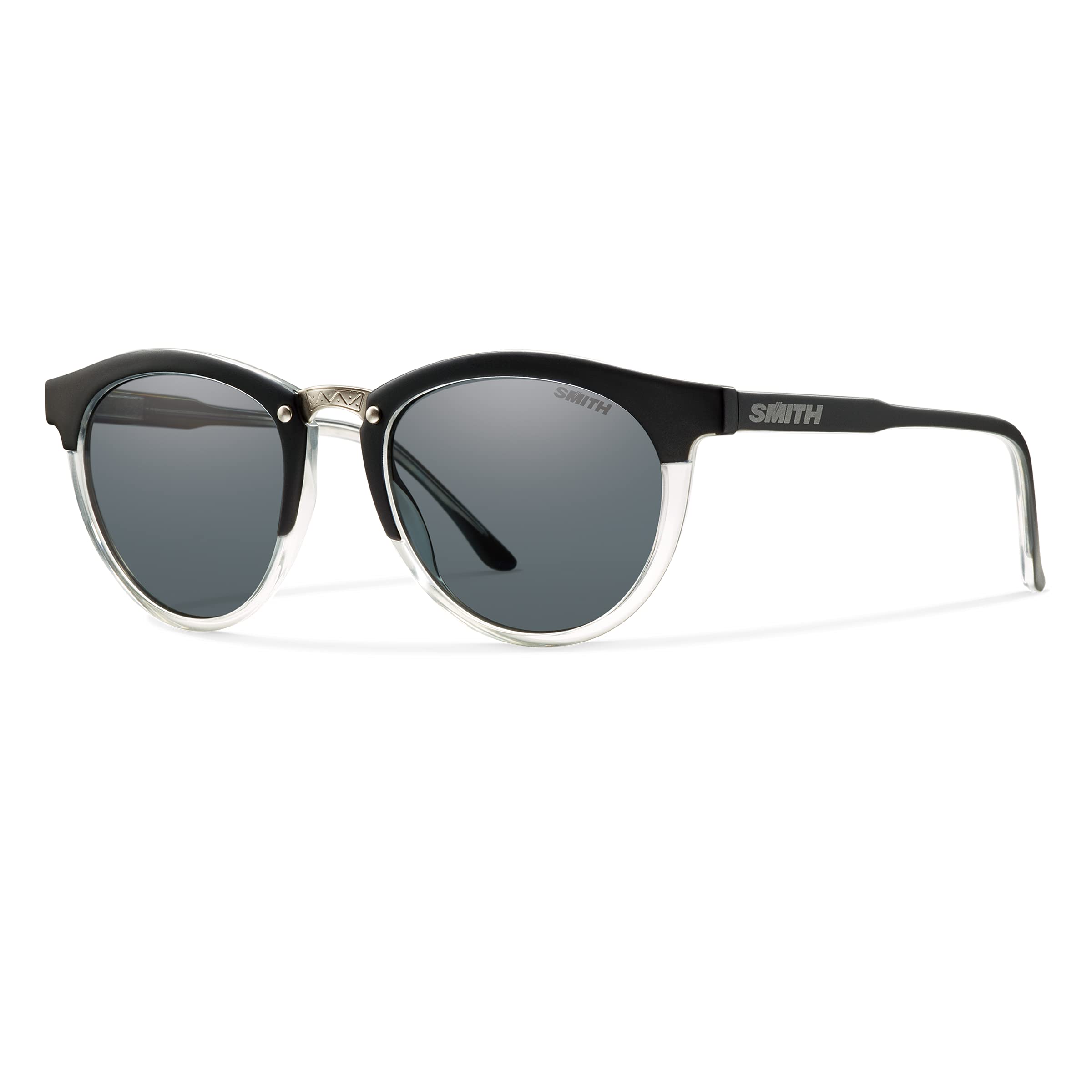 SMITH Questa Lifestyle Sunglasses - Matte Black Crystal | Polarized Gray