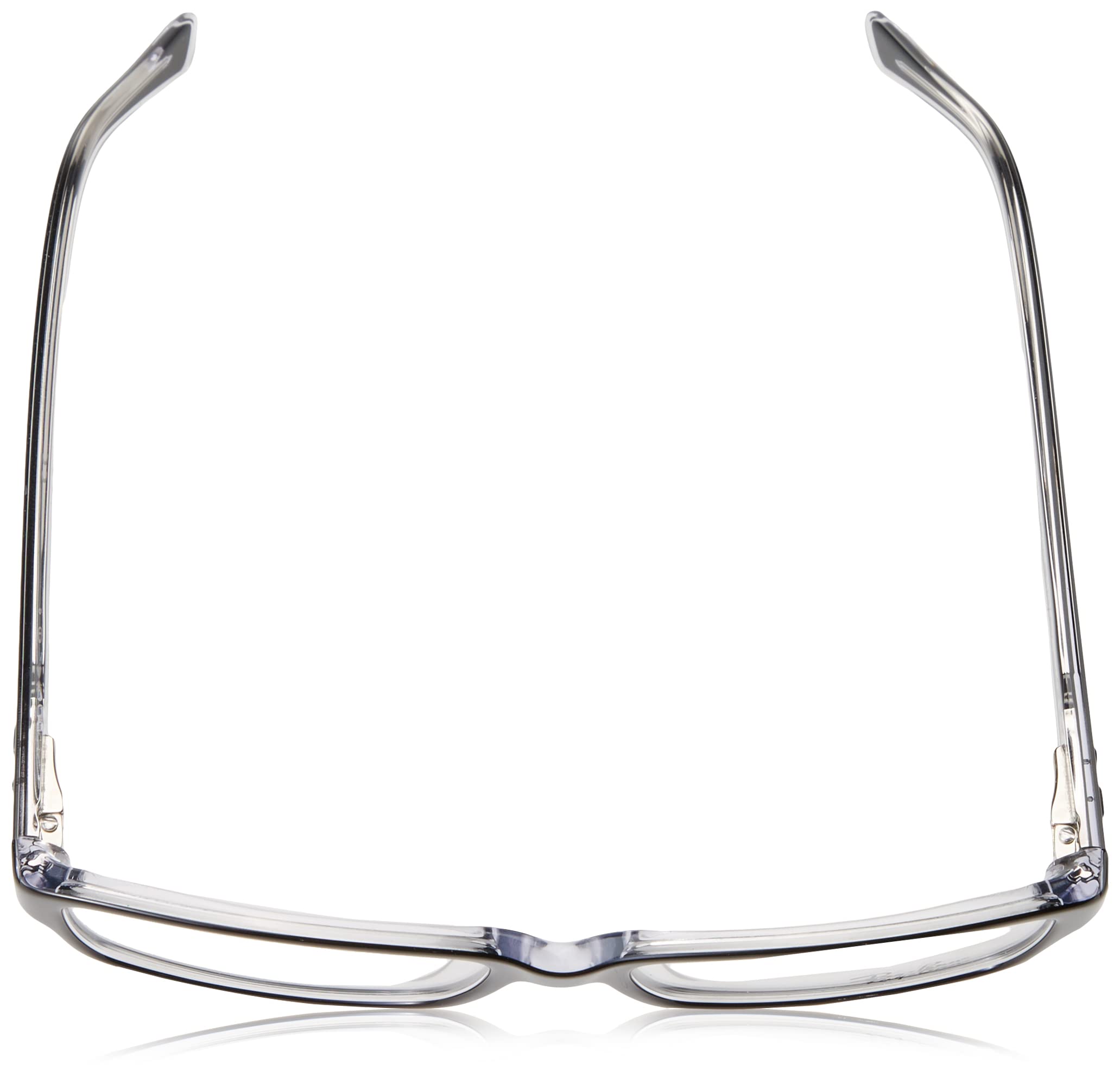 Ray-Ban RX5169 Rectangular Prescription Eyeglass Frames, Black On Transparent/Demo Lens, 54 mm