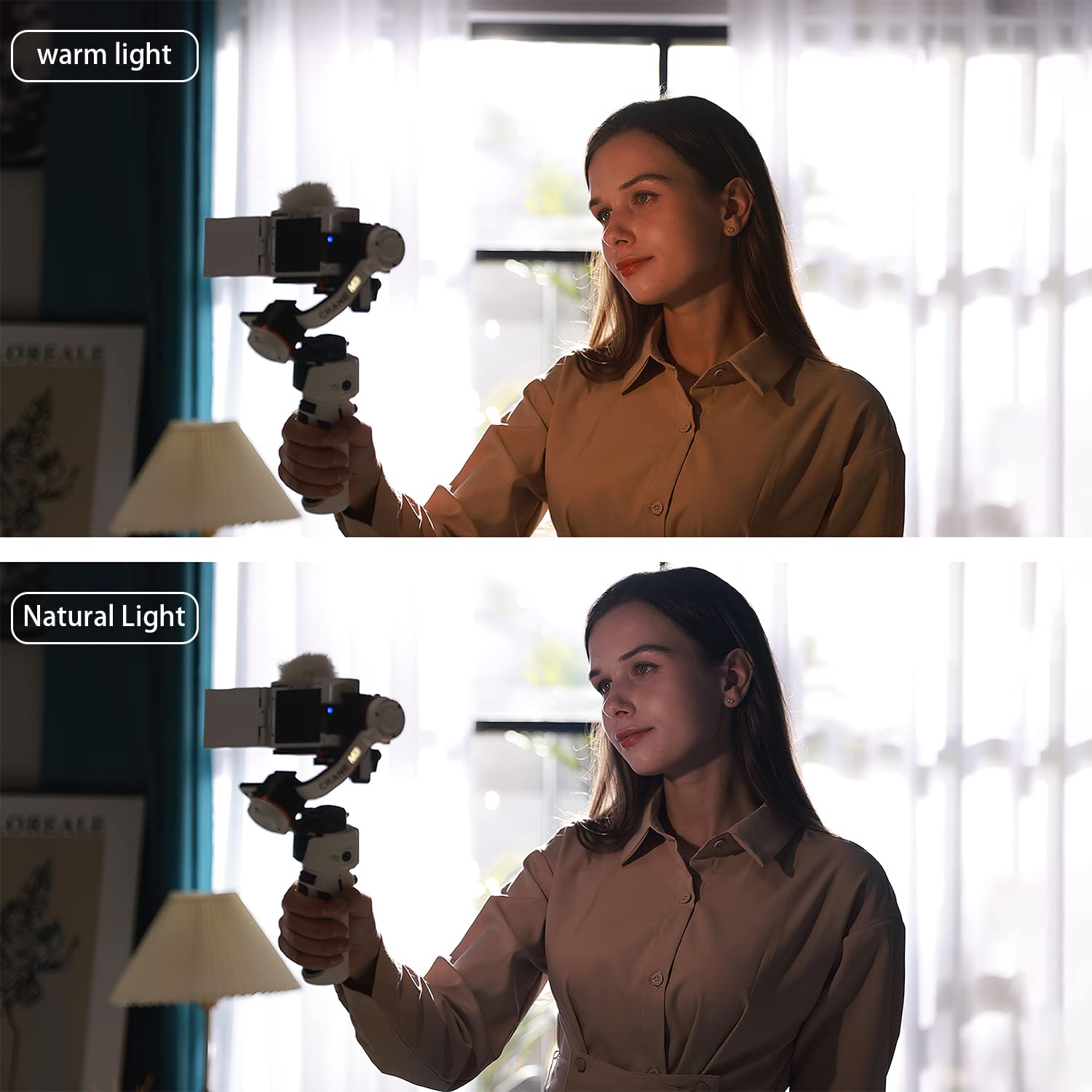 Zhiyun Crane M3 Camera Stabilizer: 3-Axis Handheld Gimbal for DSLR Mirrorless Cameras & Action Camera, Compatible with Nikon, Sony, Canon, Panasonic, Fujifilm, Lightweight Design