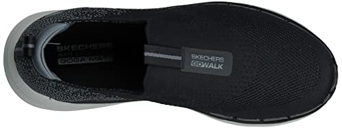 Skechers mens Gowalk 6 - Stretch Fit Slip-on Athletic Performance Walking Shoe, Black, 9 X-Wide US