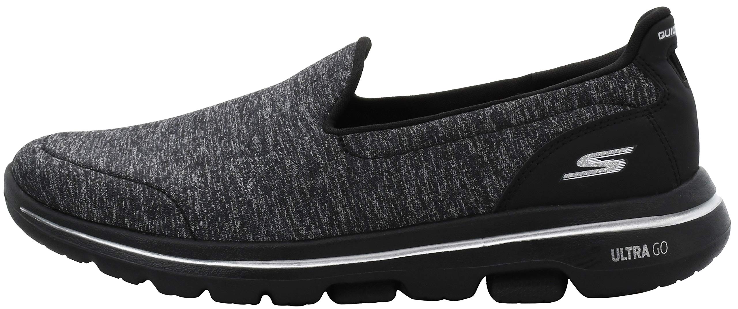 Skechers Women's GO Walk 5-Honor Sneaker, Black/Black, 7.5 Wide