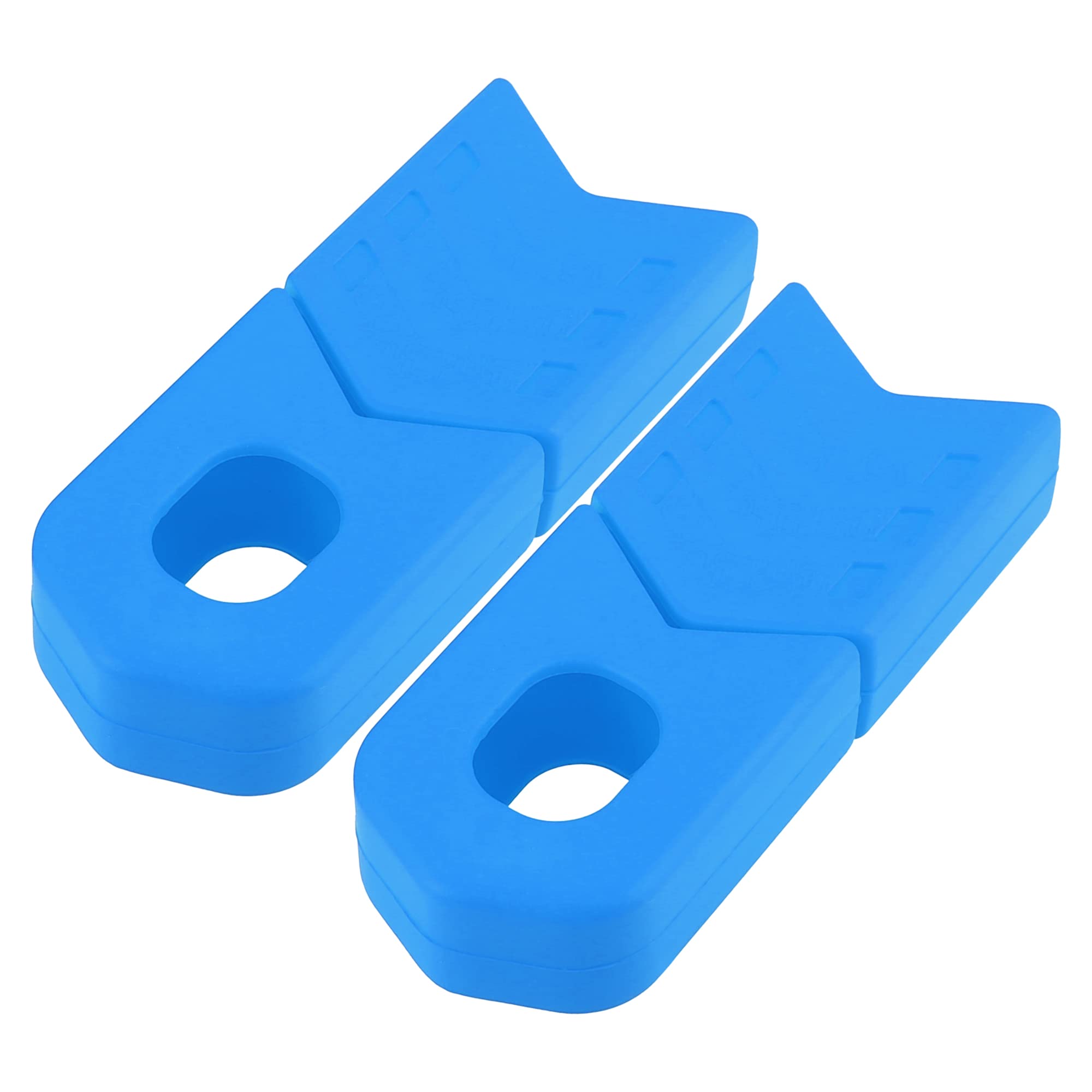 X AUTOHAUX Pair Silicone Bicycle Cycling Crank Boot Protectors Mountain Bike Gel Sleeve Crank Arm Cover Protection Blue