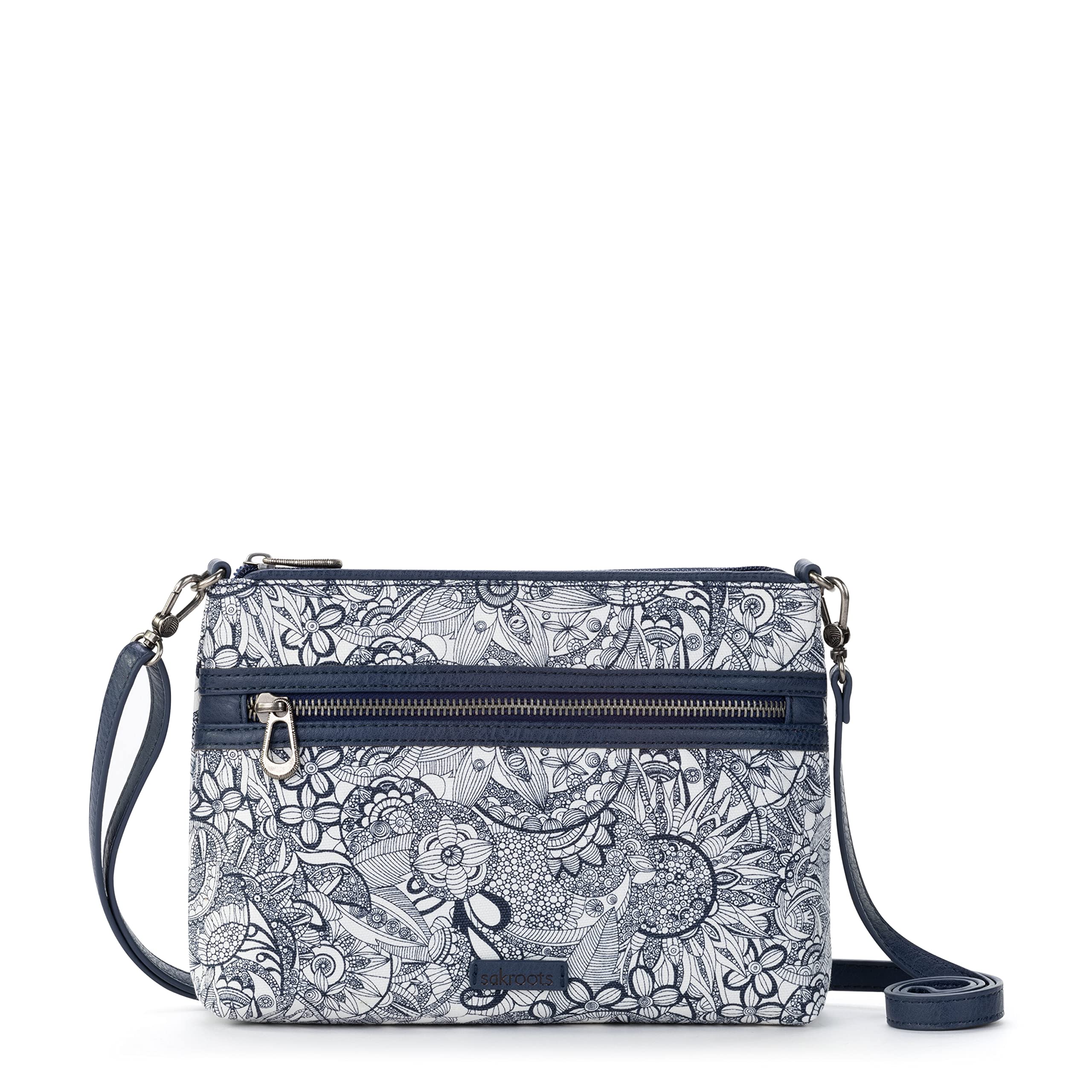 Sakroots Womens Sakroots Campus Mini Crossbody Navy Spirit Desert, Navy Spirit Desert, One Size US