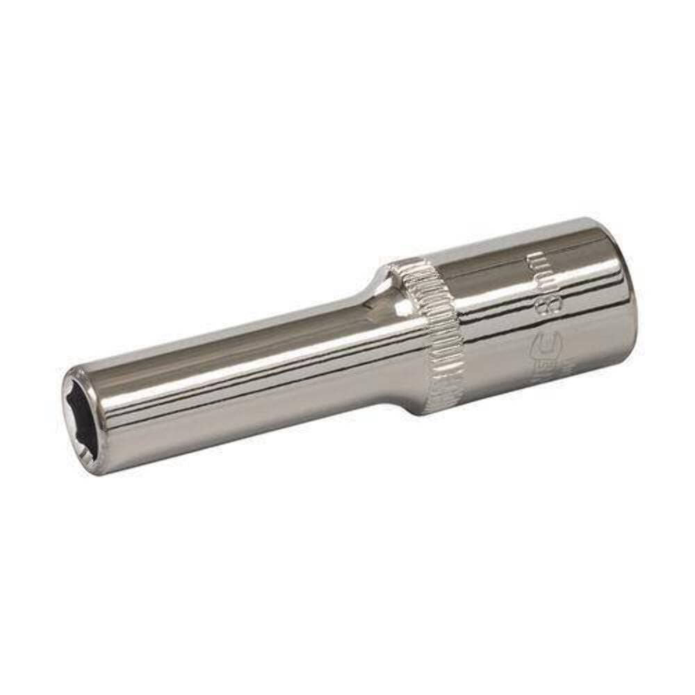 Silverline Tools 634269 Deep Socket Drive 6 Point Metric, Silver, 3/8-Inches