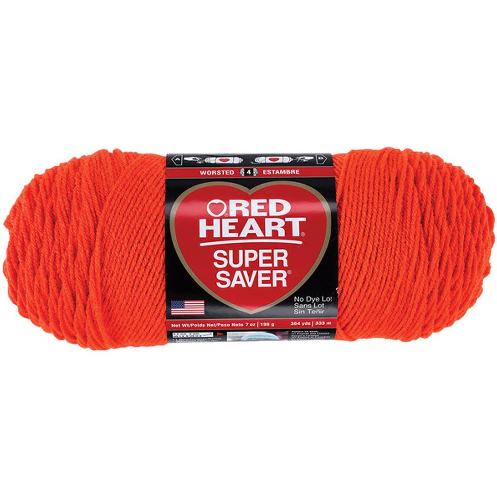 Red Heart Yarn Super Saver 3251 Flame 7 oz
