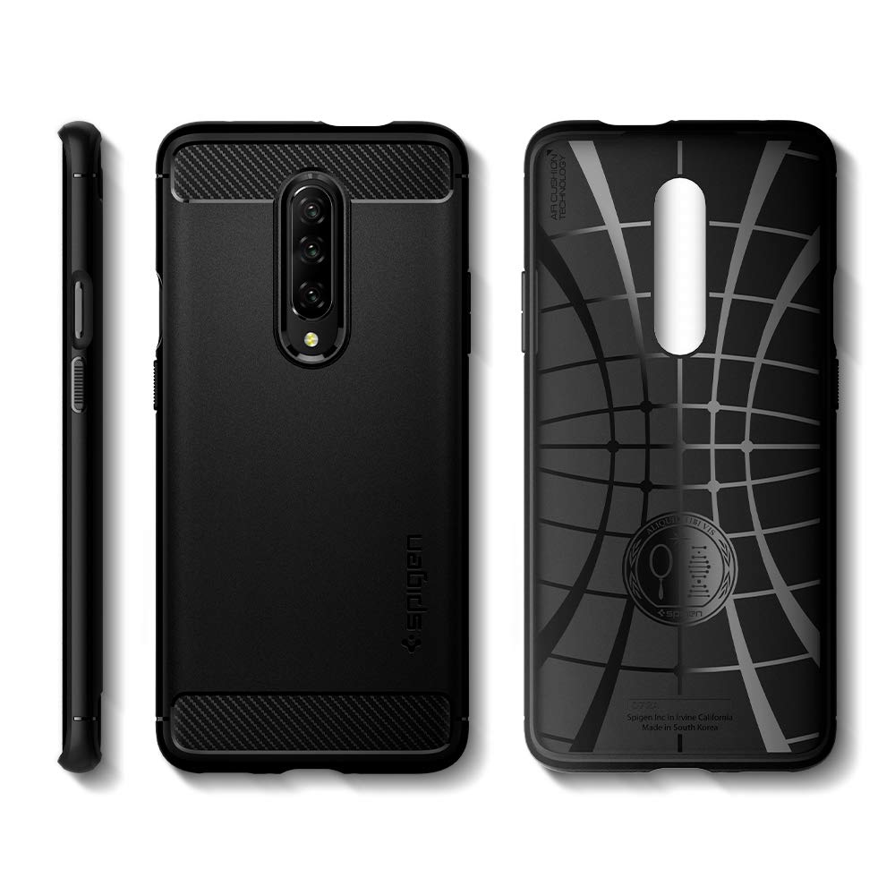 Spigen Rugged Armor Designed for OnePlus 7 Pro Case (2019) - Matte Black