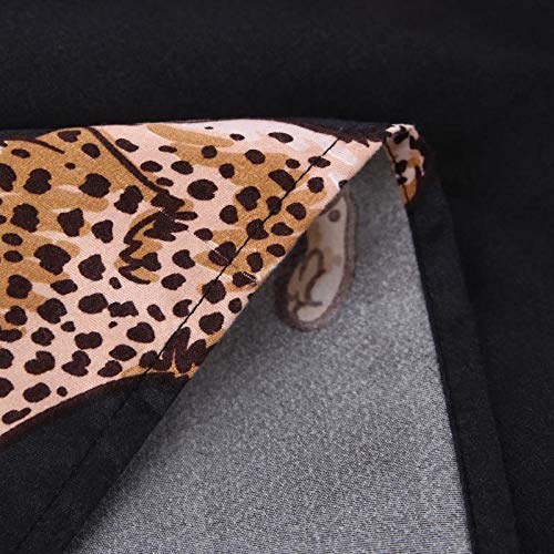 SDIII 3PC Leopard Bedding Sheet Sets Queen Size Animal Print Bed Sheets with Flat Fitted Sheet for Boys, Girls and Kids