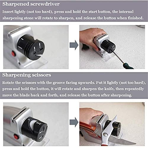 ZOUJIANGTAO Kitchen Knife Sharpener, Electric Knife Sharpener Work Sharp And Professional Knife Sharpener, Pocket Knife Sharpener, Quickly Restore The Sharp Of The Knife