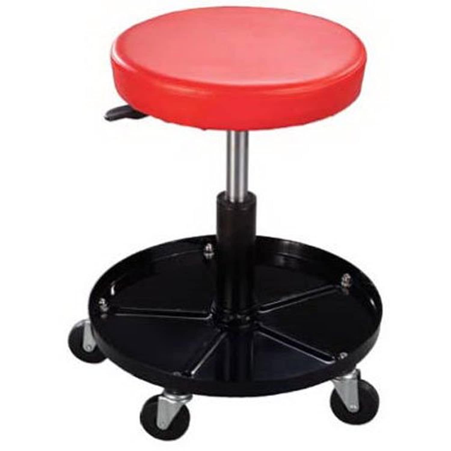 Pro-Lift C-3001 Pneumatic Chair with 300 lbs Capacity ā Black / Red