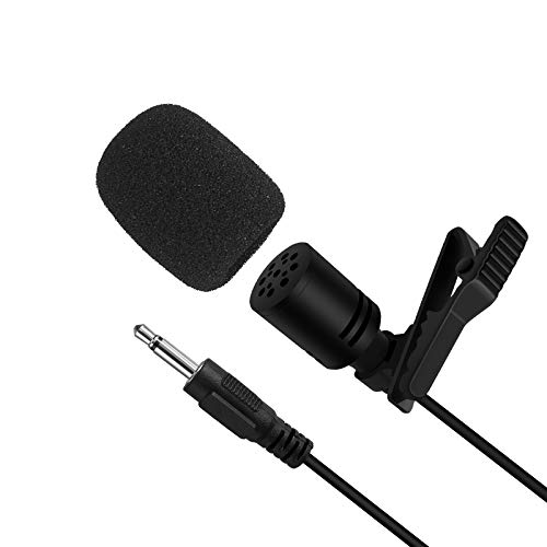 ZOWEETEK Voice amplifier microphone, Lavalier Microphone Wired,Portable Clip Microphone with 3.5mm Audio for Voice Amplifier and AUX Audio Device