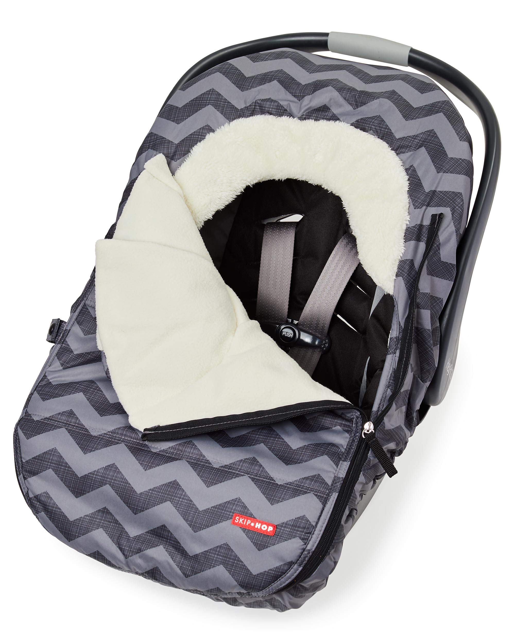 Skip Hop Winter Car Seat Cover, Stroll & Go, Tonal Chevron