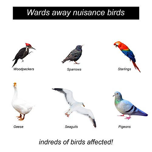 Woodpecker Bird Scare Devices,Reflective Scare Rods Control Device to Keep Birds Away from Patio Pool(Christmas Reflective Strip Hanging Home as Decoration) (12pcs)