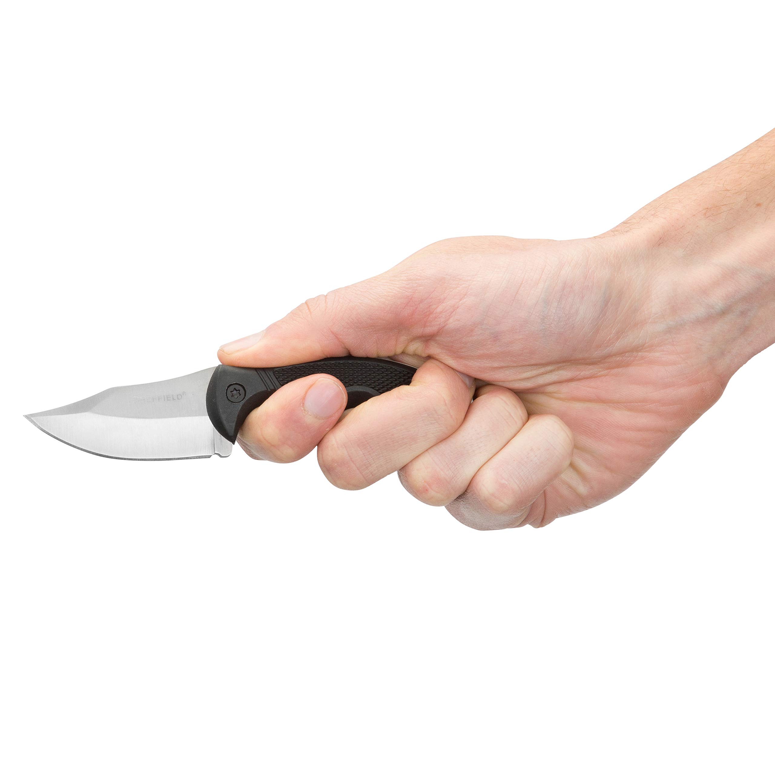 Sheffield 12152 Bolo 2.15 Inch Drop Point Fixed Blade Knife, Lightweight Neck Knife, Fixed Blade Knife Tactical, Fixed Blade Knife EDC