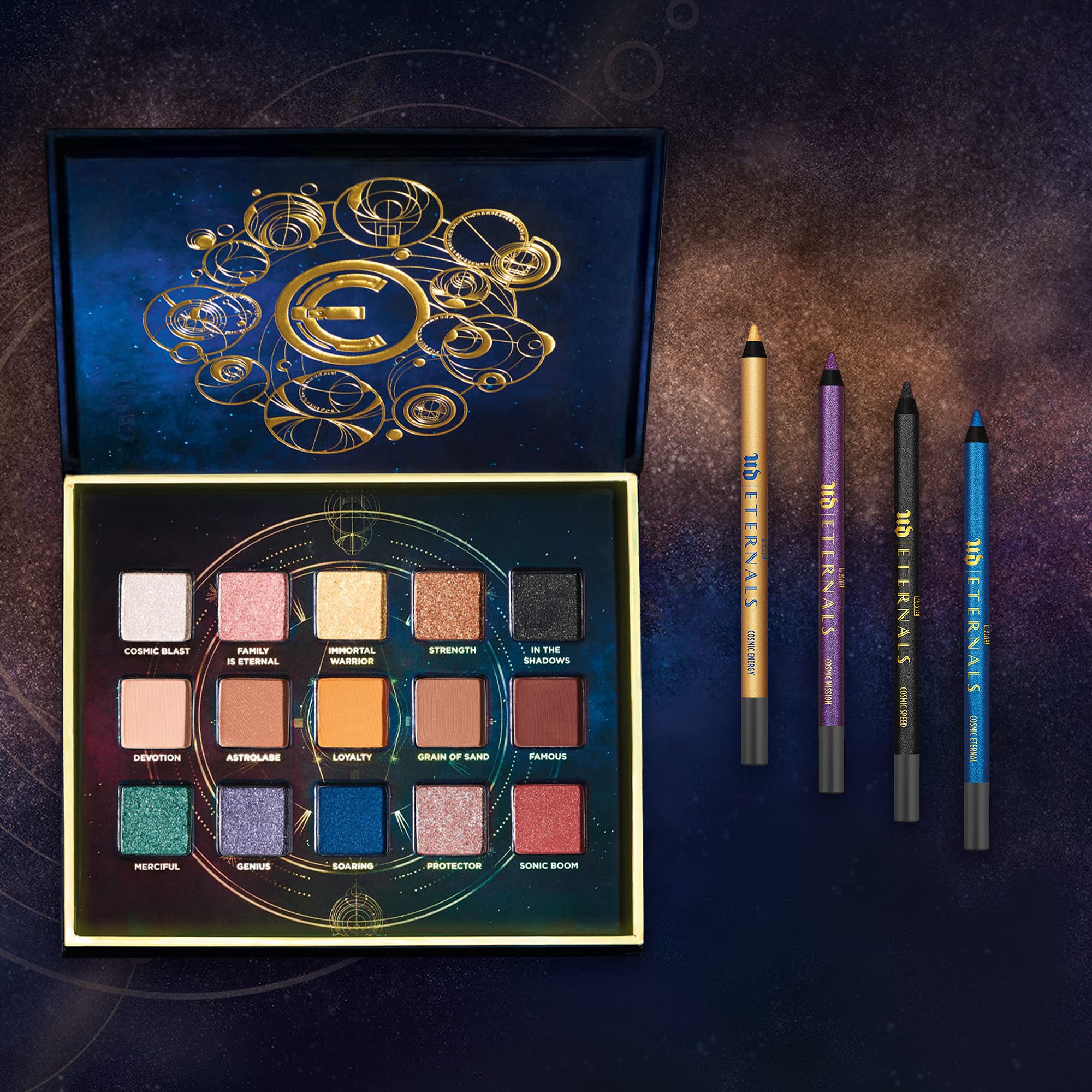 Urban Decay | Marvel Studios Eternals 24/7 Glide-On Eye Pencil, Eternal - Blue Shimmer with Blue & Purple Micro-Sparkle - Award-Winning, Waterproof Eyeliner - Long-Lasting, Intense Color