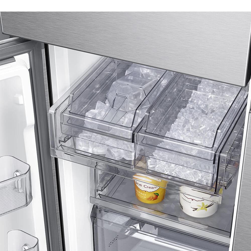 Samsung - RF29A9071SR - 29 cu. ft. Smart 4-Door Flex™ refrigerator featuring Family HubTM with Beverage Center and Dual Ice Maker with Ice Bites in Stainless Steel