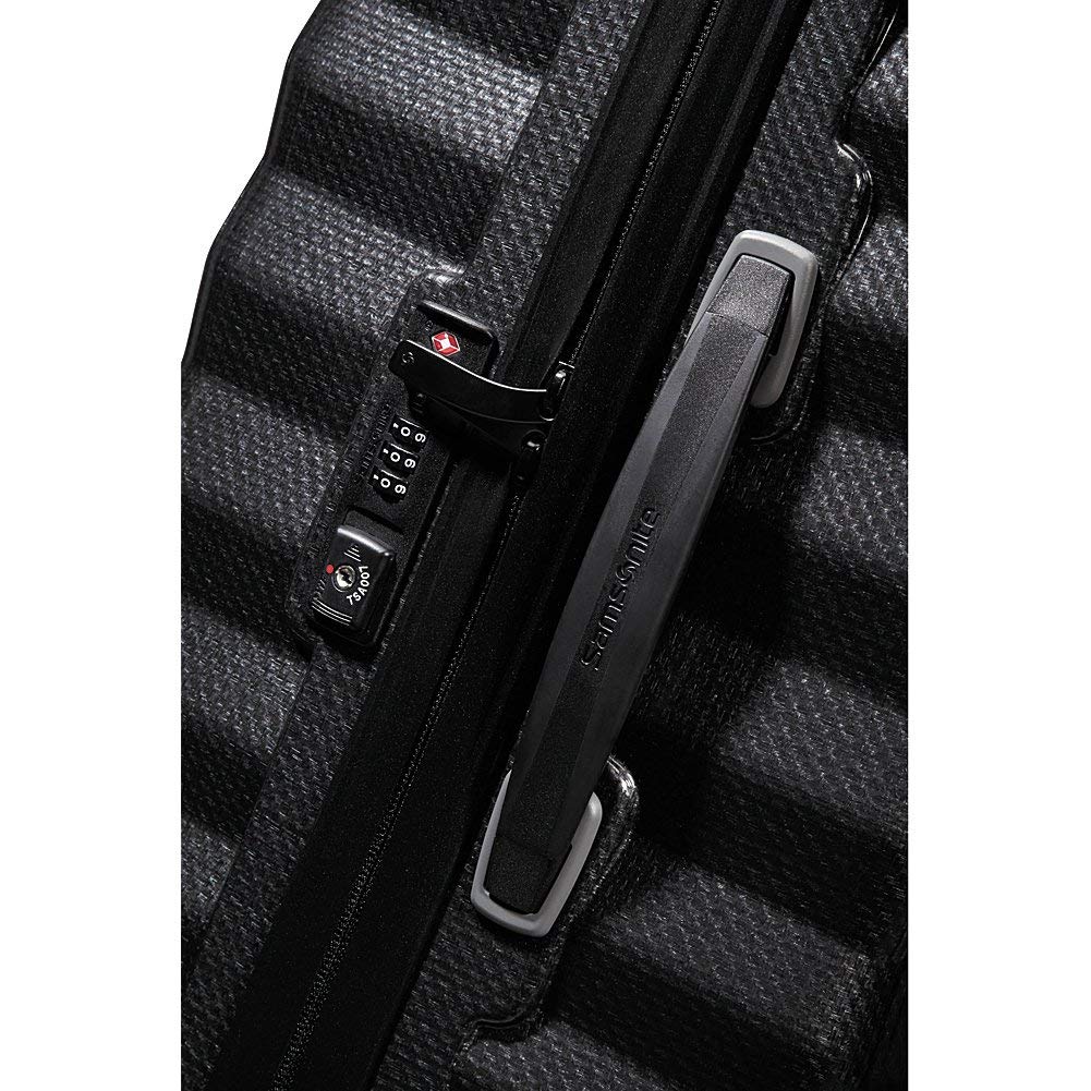 Samsonite Label Lite Shock 20" Carry-On Hardside Spinner (Black, One Size)