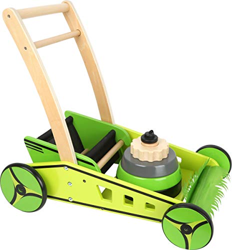 small foot wooden toys Lawn Mower & Baby Walker playset Designed for Children 12+ Months