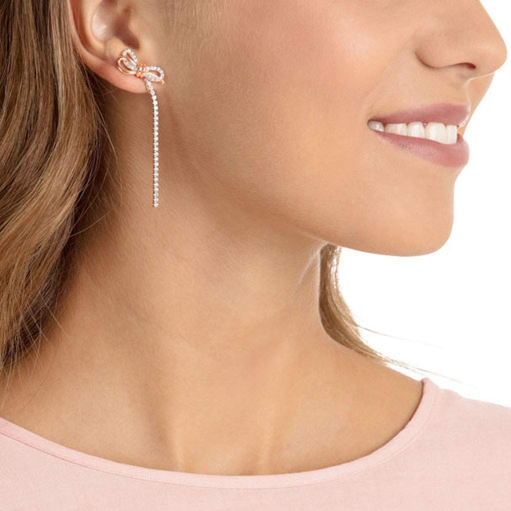 Swarovski Lifelong Bow Pierced Earrings White One Size
