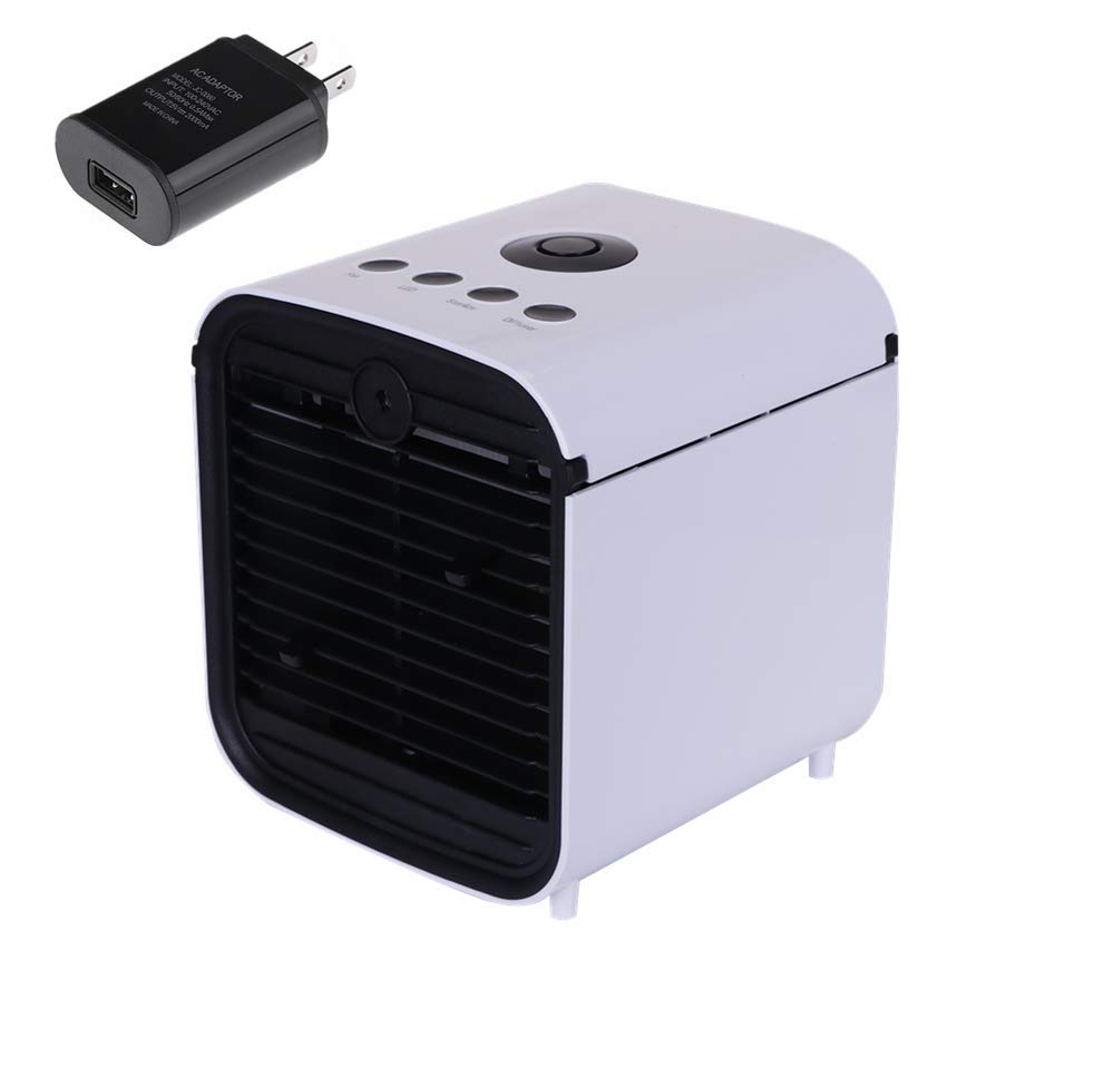 Personal Evaporative Air Cooler Portable Air Conditioner 3in1,with 3 Speeds and 7 Colors LED Night Light for Office Household Outdoor…