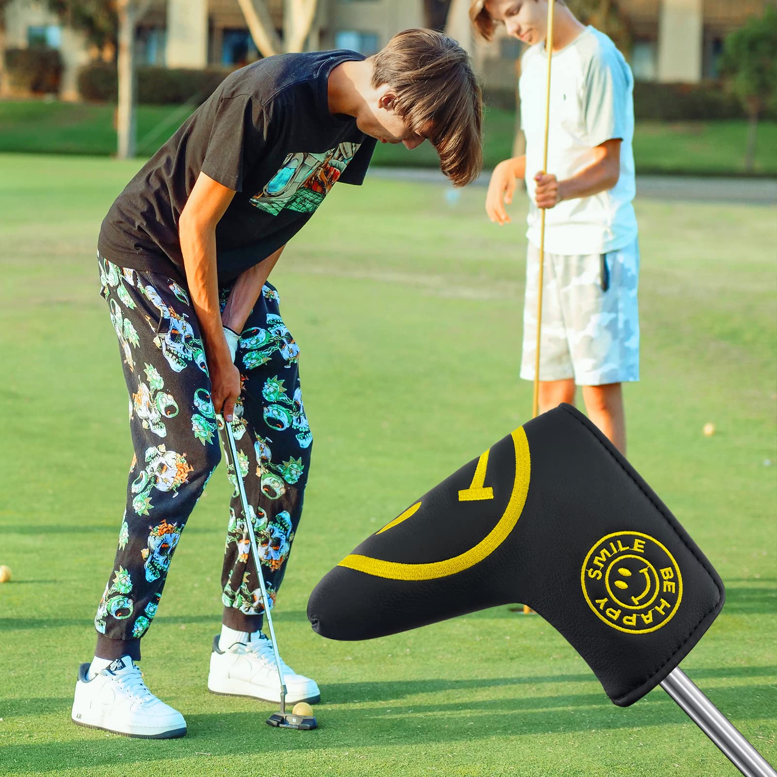 yamato Golf Putter Cover Blade Golf Headcover for Putter Club Head Cover Golf Club Protector (02)