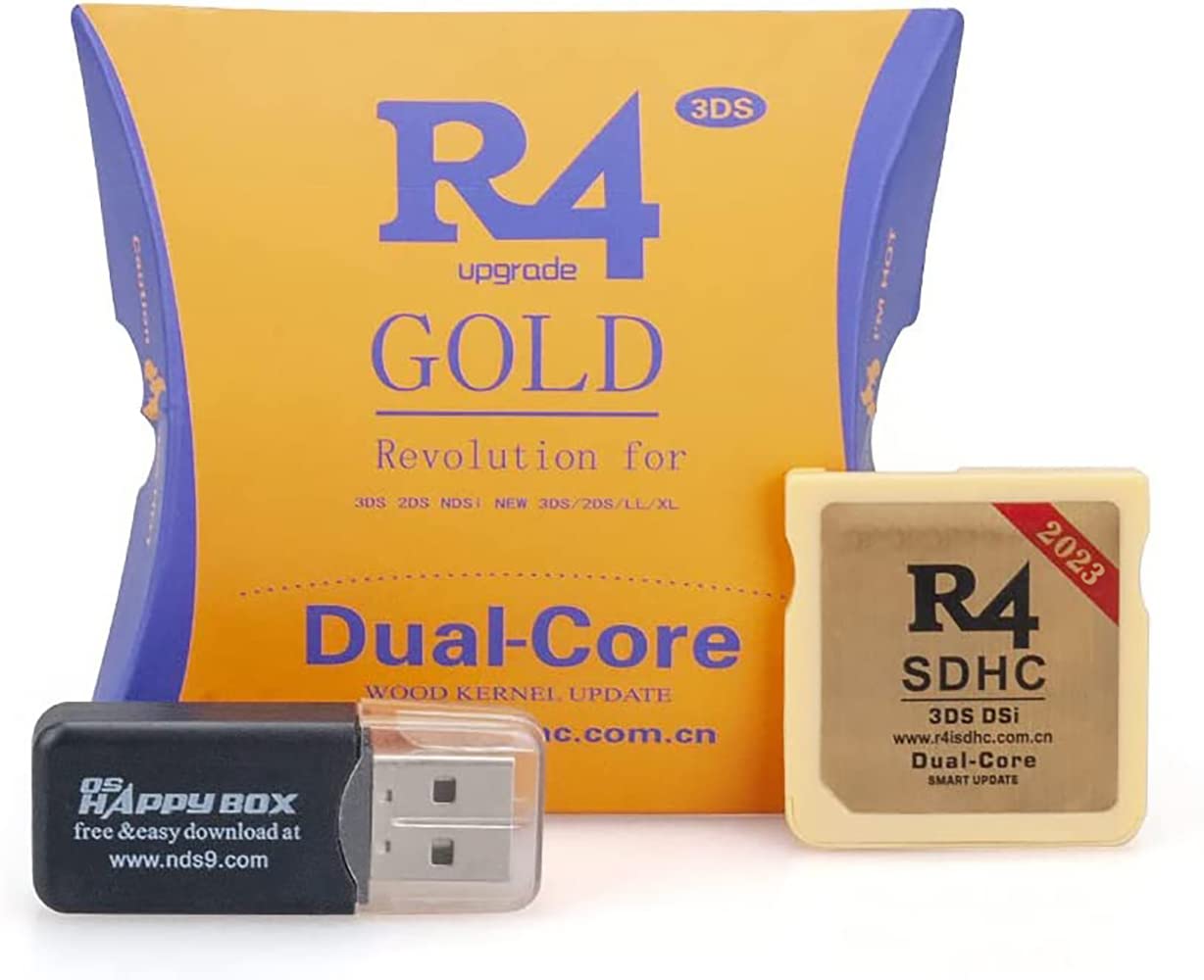 RGEEK 2023 Update Wood Version R4ISDHC SDHC Dual Core Golden