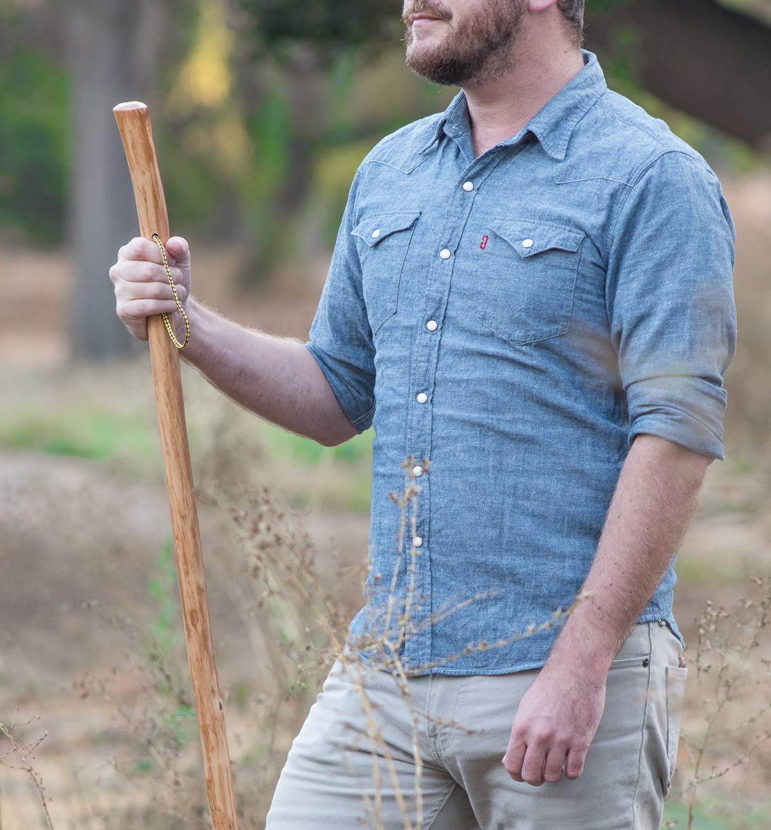 SE Survivor Series Heavy Duty Wooden Walking/Hiking Stick, 60" - WS632-60