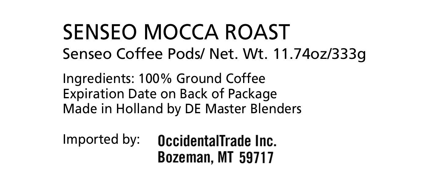 Senseo Mocca Gourmet Coffee Pods 96-count Pods - 2 x 48 Pack