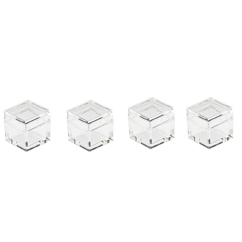 VIGAN 10PCS/Set Acrylic Cases Element Cubes Box For Element Cube Shape Clear Boxes Collection Storage For 10MM 25.4MM Element Cubes (10PCS S(14X14X14MM))