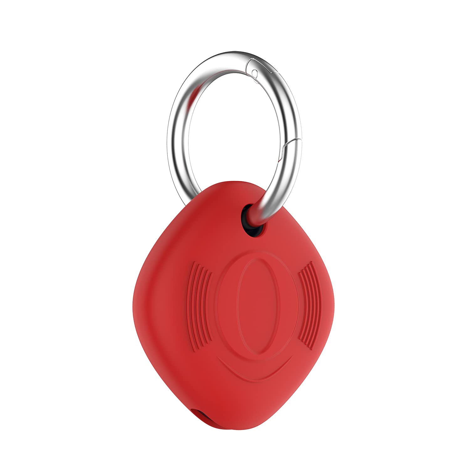 Propector Case Compatible with Samsung Galaxy SmartTag/SmartTag+ Case,Soft Silicone Lightweight Keychain Anti-Scratch Protevtive Skin Cover for Galaxy SmartTag (Red+Black)