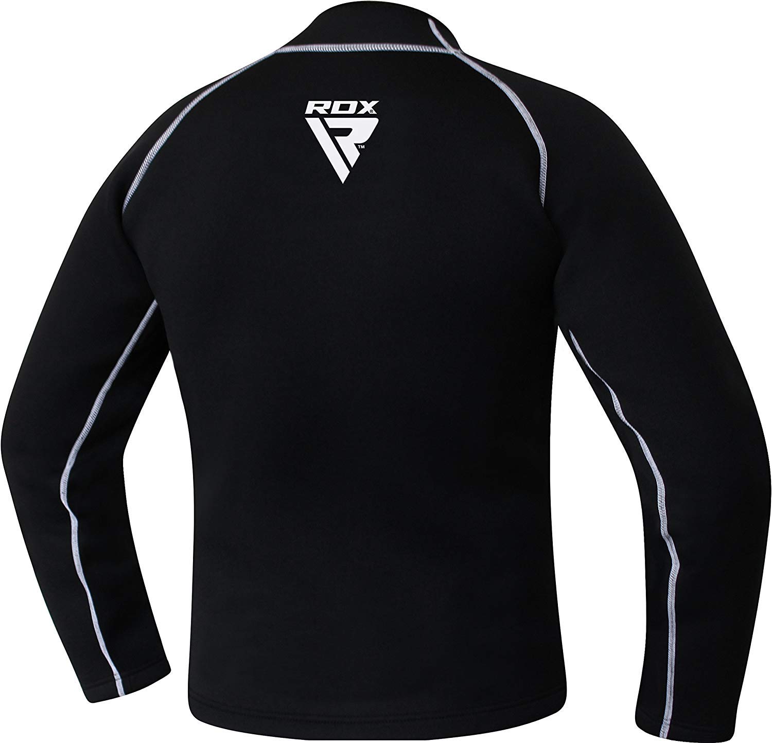 RDX Neoprene MMA Compression Base Layer Rash Guard Thermal Sauna Suit Shirt Top Sweatshirts,Black,X-Large