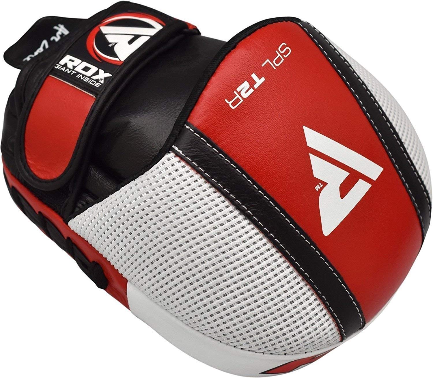 RDX Smartie Pads MMA Boxing Punch Target Focus Training Punching Mitts Hook & Jab Thai Strike Kick Shield, Standard, Red/Black