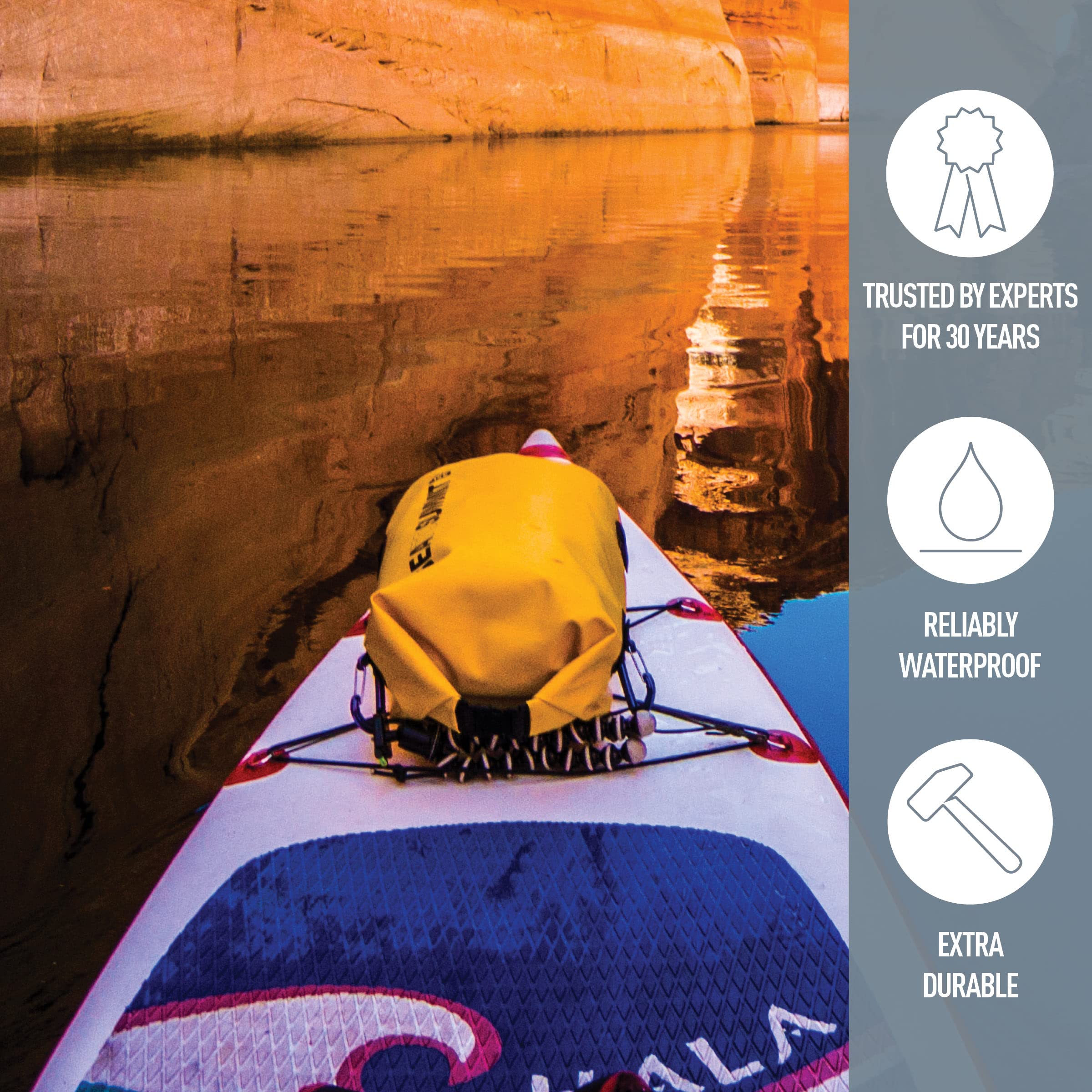 Sea to Summit Hydraulic Dry Bag, Heavy-Duty Dry Storage, 35 Liter, Blue