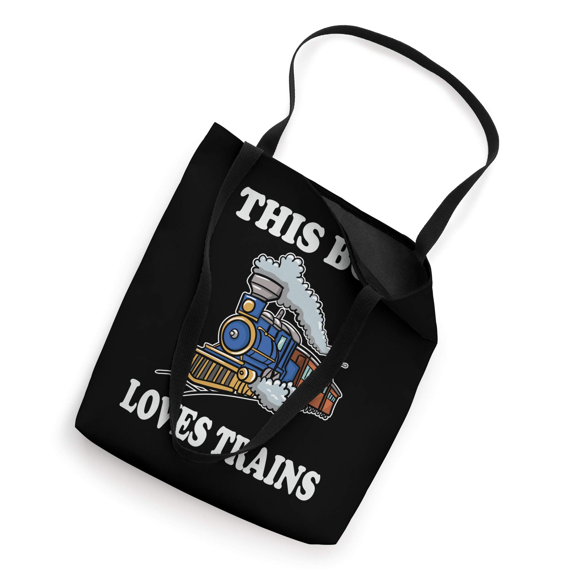 This Boy Loves Trains Gift Train Wagon Lover Gifts Tote Bag