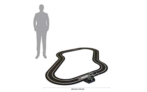 Scalextric ARC Pro App Race Control 24h Le Mans Slot Car Digital 1:32 Slot Car Road Race Track Set C1404T,Blue & Gray