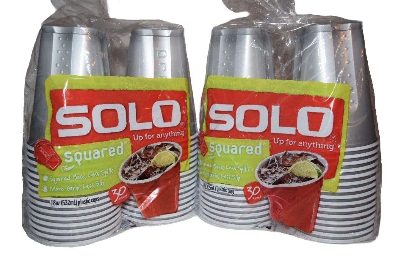Solo Squared Cups, 18 Oz, Red, 90 Count